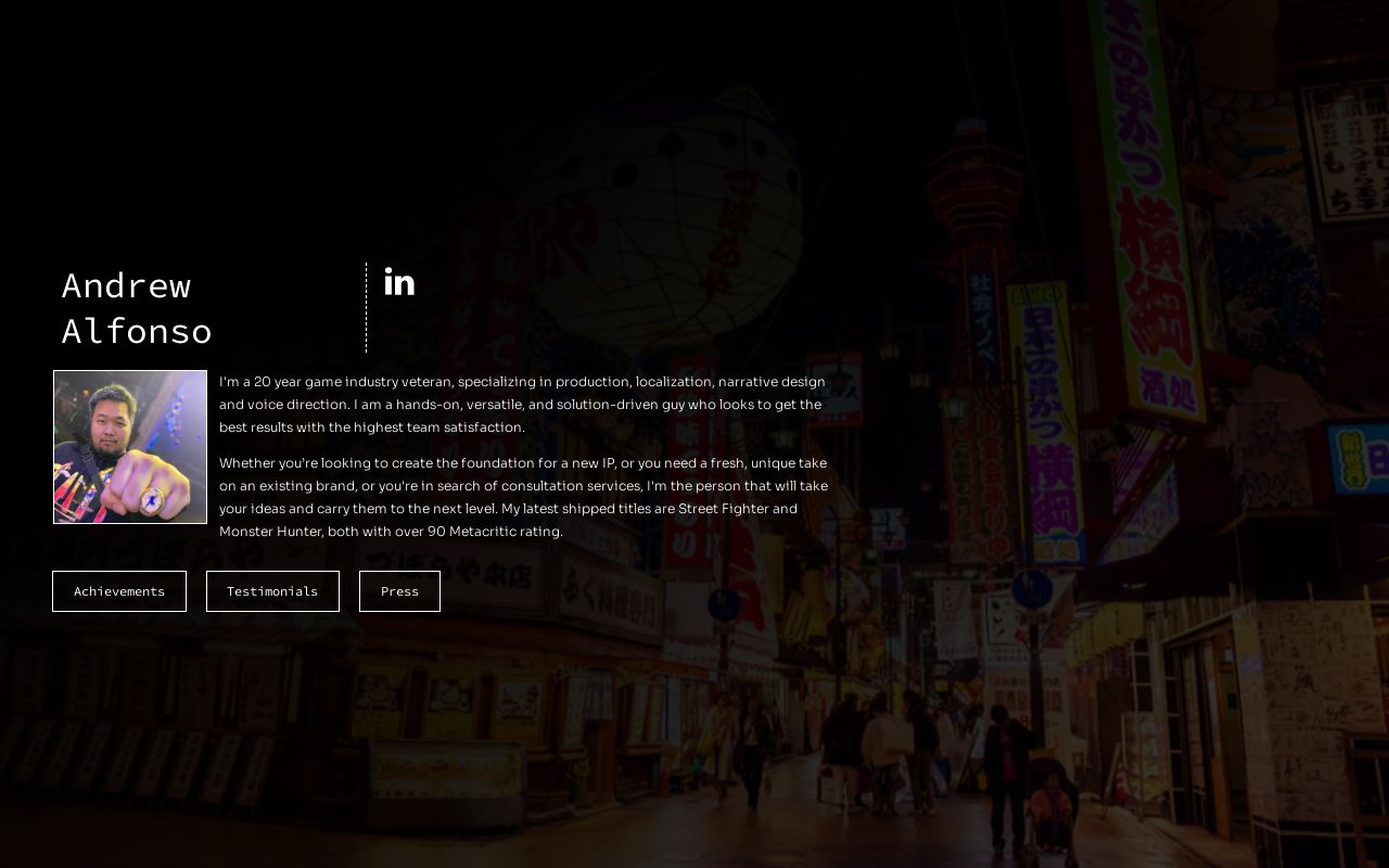 Andrew Alfonso Work Portfolio